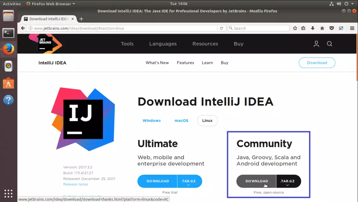 Installieren Sie die IntelliJ Community Edition unter Ubuntu 17 13417_7
