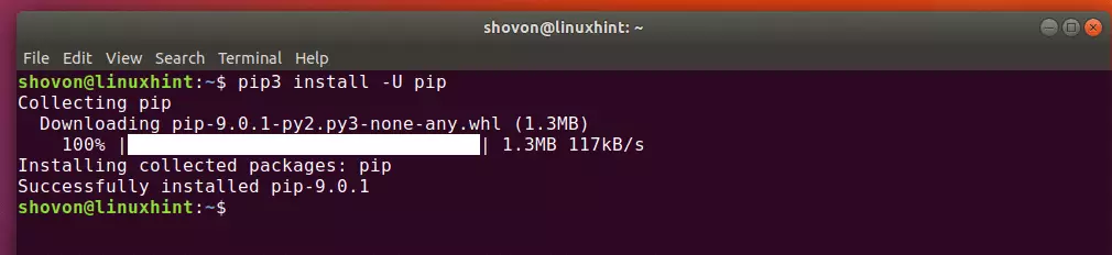 Mametraka PIP amin'ny Ubuntu 17.10 13419_5