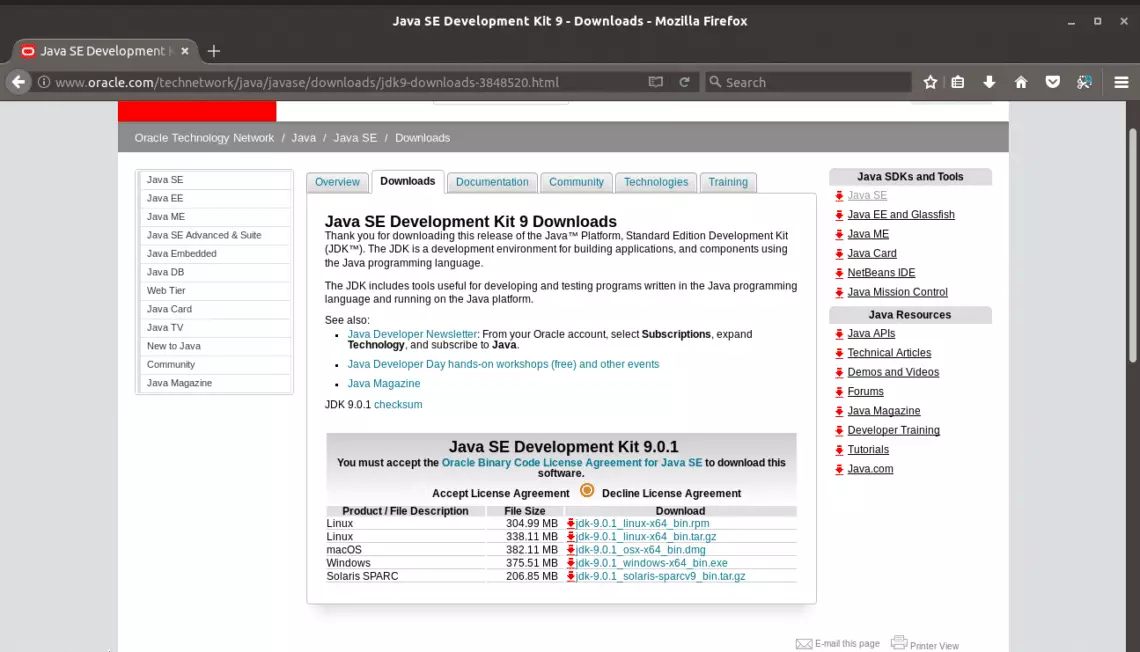 Տեղադրեք Oracle JDK 9-ը Ubuntu 17.10-ում 13434_5