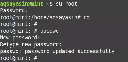 Hogyan lehet megváltoztatni vagy visszaállítani a root jelszót Linux alatt 13443_1