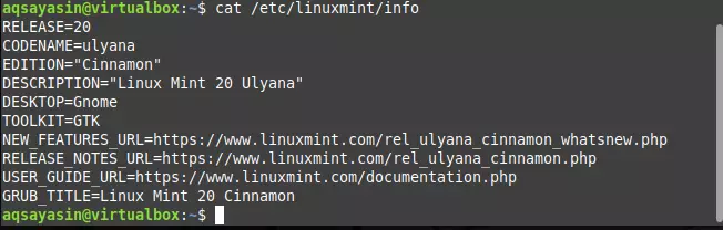 Ki jan yo jwenn non distribisyon Linux ak vèsyon? 13444_5