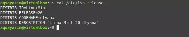 Ինչպե՞ս գտնել Linux բաշխման անունը և տարբերակը: 13444_7