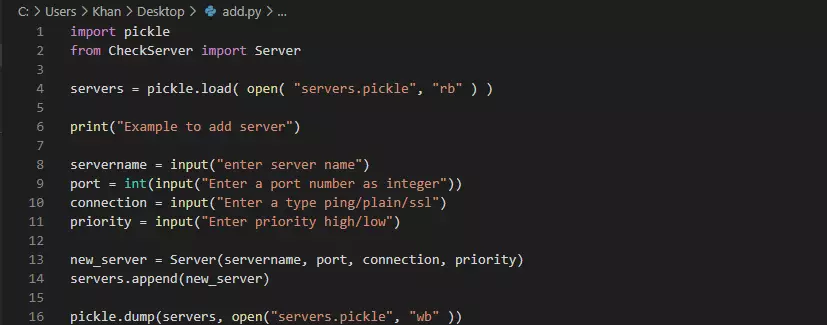 Python serverio stebėjimo scenarijus 13449_11