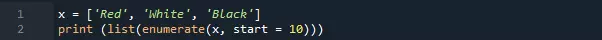 Vodič za Python funkciju enumerate 13455_5