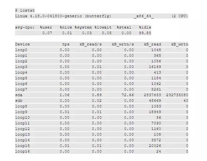 כיצד למדוד את פעילות הדיסק שלך עבור שרת האינטרנט של לינוקס 13501_1
