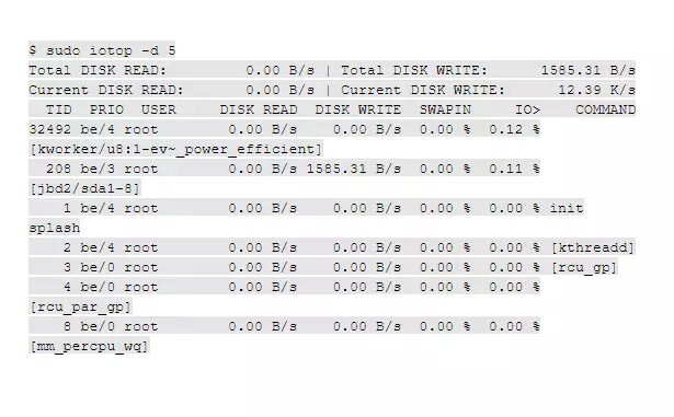 Com mesurar l'activitat del disc per al servidor web Linux 13501_3