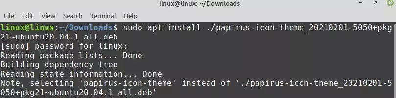 如何在 Linux Mint 20 上安装 Papirus 图标主题 1384_10