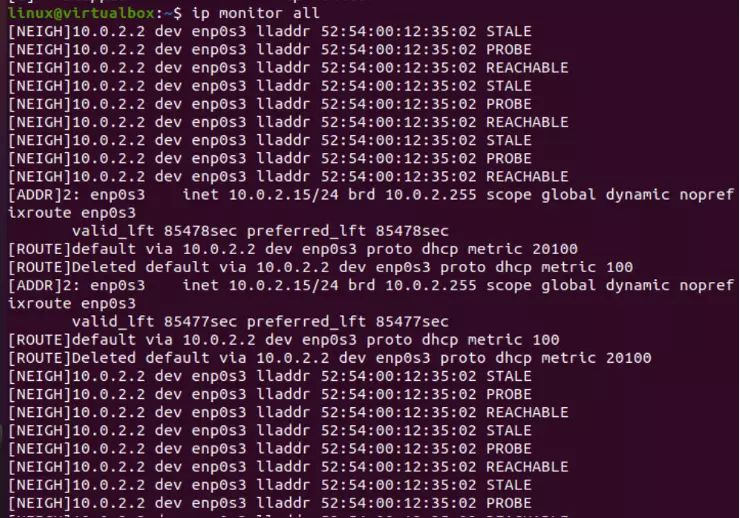 Perintah Linux Monitor IP 13_7