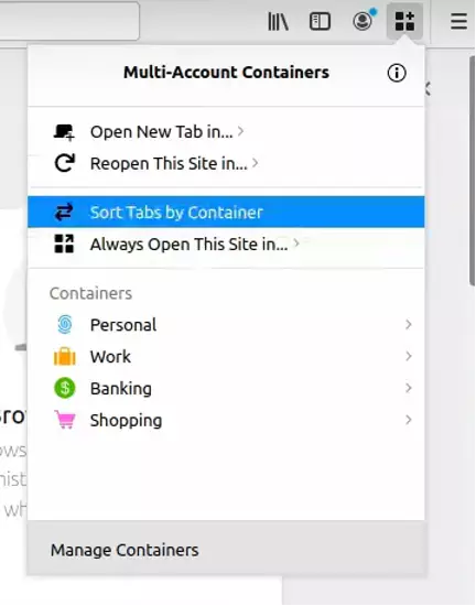 Wéi benotzen ech Firefox Multi-Account Container 1405_2