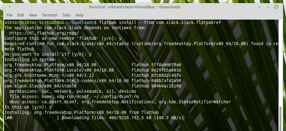 Faka futhi usebenzise i-Flatpak ku-Linux Mint 1411_7