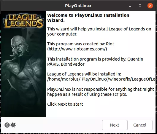 Kif tinstalla League of Legends fuq Ubuntu 1413_7