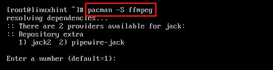 Nola instalatu Ffmpeg Arch Linux-en 1424_2