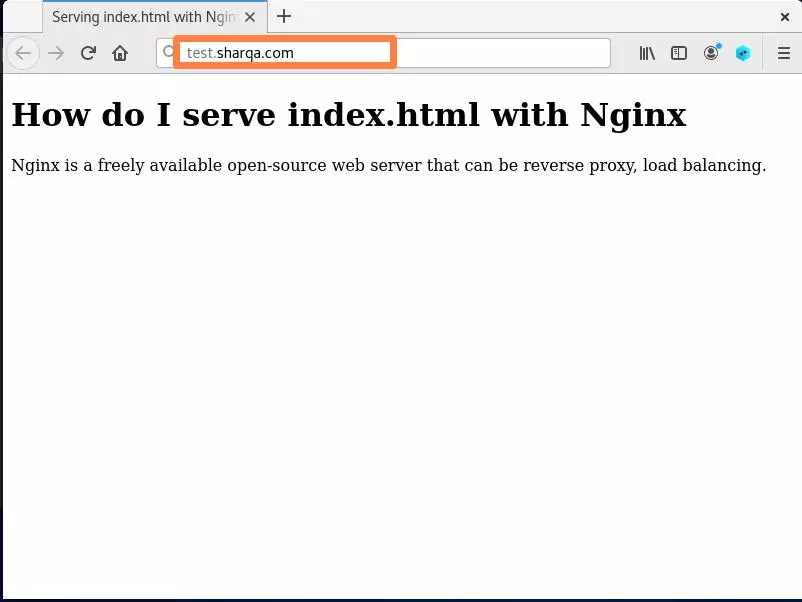 Sut ydw i'n gwasanaethu index.html gyda Nginx 1431_20