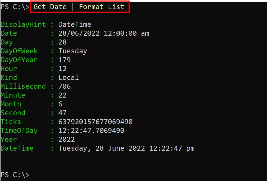 PowerShell Get-Date | Kufotokozera ndi Zitsanzo 1458_1