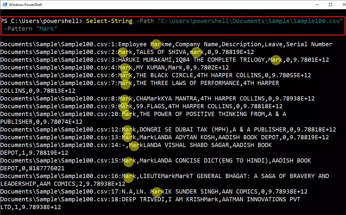 Командлет PowerShell Select-String 1461_1