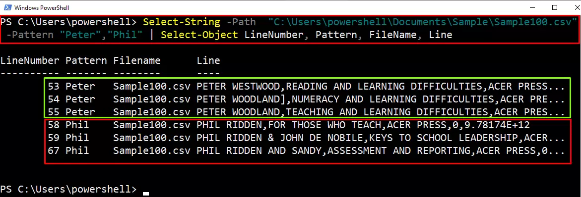 cmdlet PowerShell Select-String 1461_6