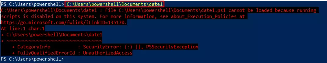 PowerShell-komentosarjan suorittaminen 1479_1