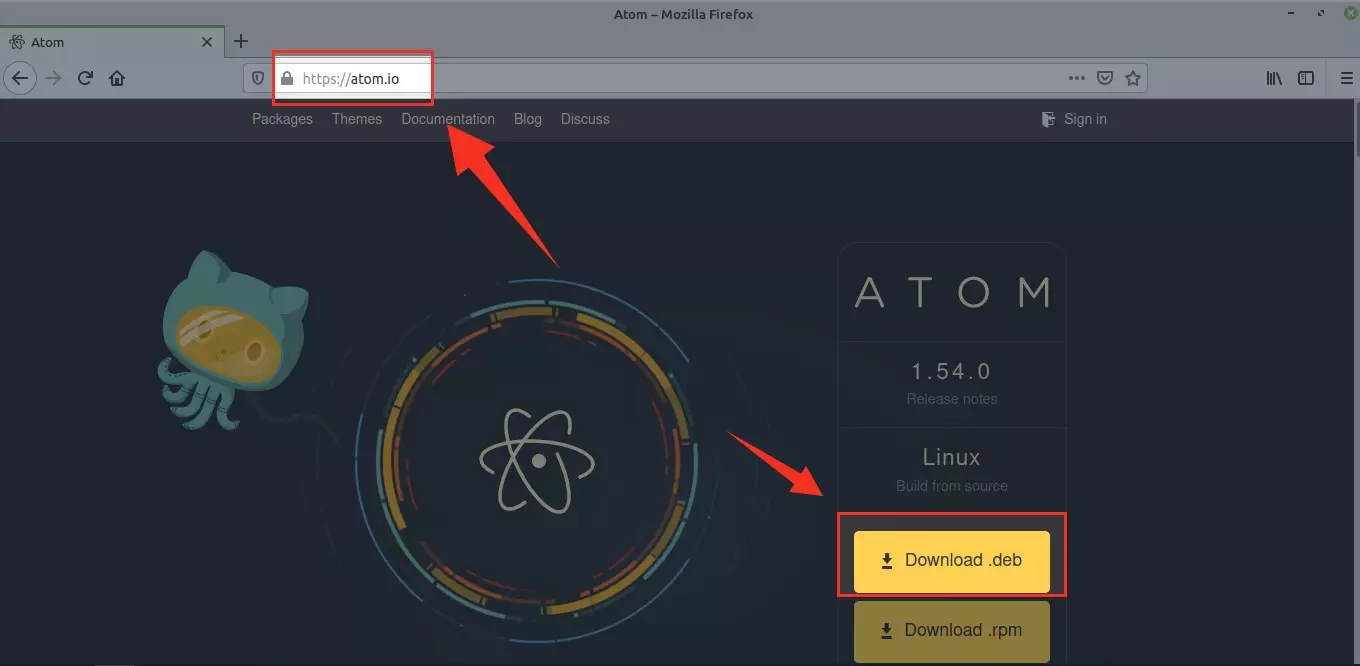 Comment installer l'éditeur de texte Atom sur Linux Mint 20 1502_1
