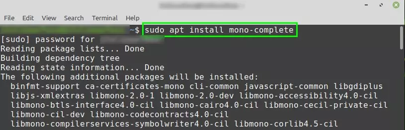 Kumaha carana masang Mono dina Linux Mint 20 1504_13