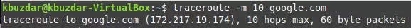 Ako vykonám Traceroute v systéme Linux Mint 20? 1508_10