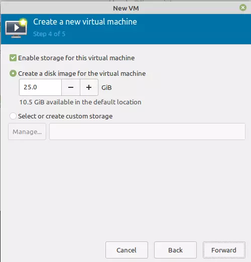 Suiteáil KVM Virtualization ar Linux Mint 20 1516_11