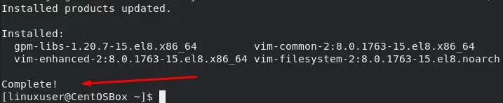 Kako popraviti grešku „vim: komanda nije pronađena“ u CentOS-u 1523_5