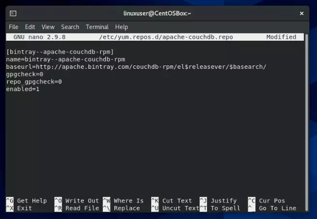 Kiel Instali CouchDB sur CentOS 8 1527_2