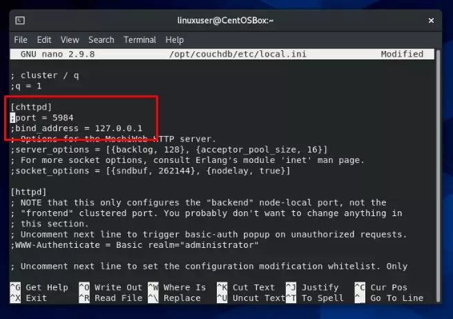 Kiel Instali CouchDB sur CentOS 8 1527_9