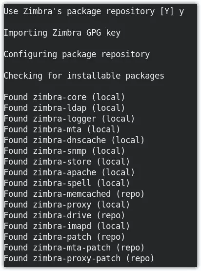 Installéiert Zimbra Collaboration Suite (ZCS) op CentOS 8 1537_4