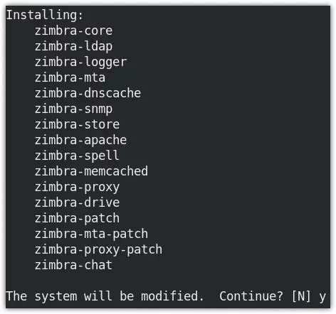 Instalu Zimbra Collaboration Suite (ZCS) sur CentOS 8 1537_6