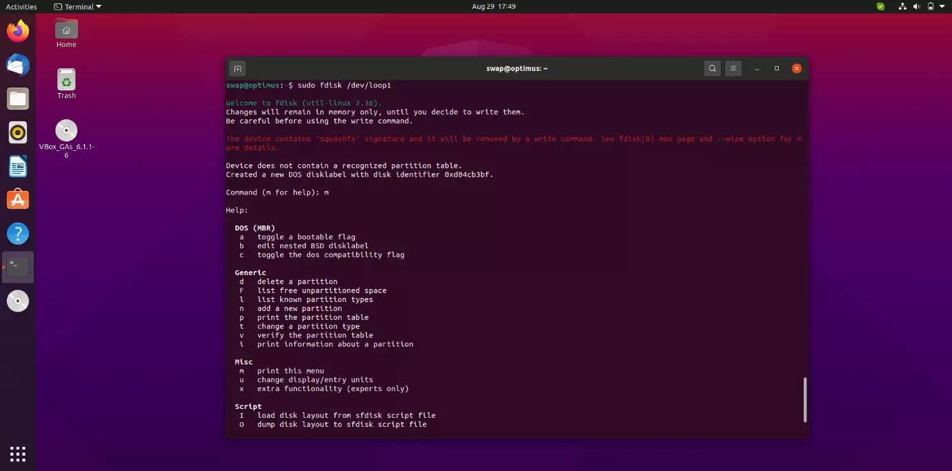 Hur man använder kommandot fdisk för att skapa partition i Linux 155_3