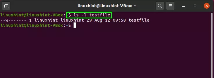 Ahoana ny fampiasana baiko chmod amin'ny Linux 159_8