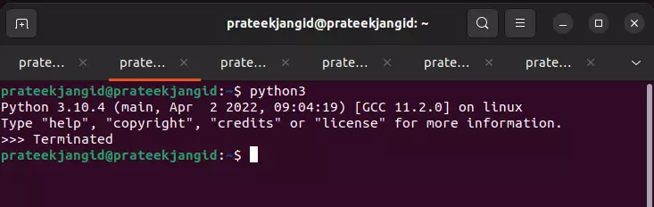 Kuidas tappa kõik Pythoni protsessid Linuxis 15_4
