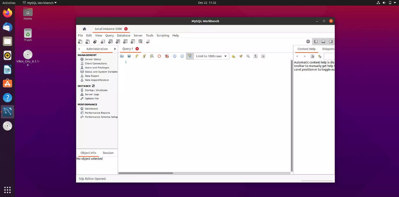 Isifundo seMySQL Workbench ye-Ubuntu 1612_4