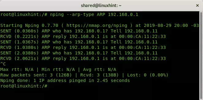 Nping ug Nmap arp scan 1625_2