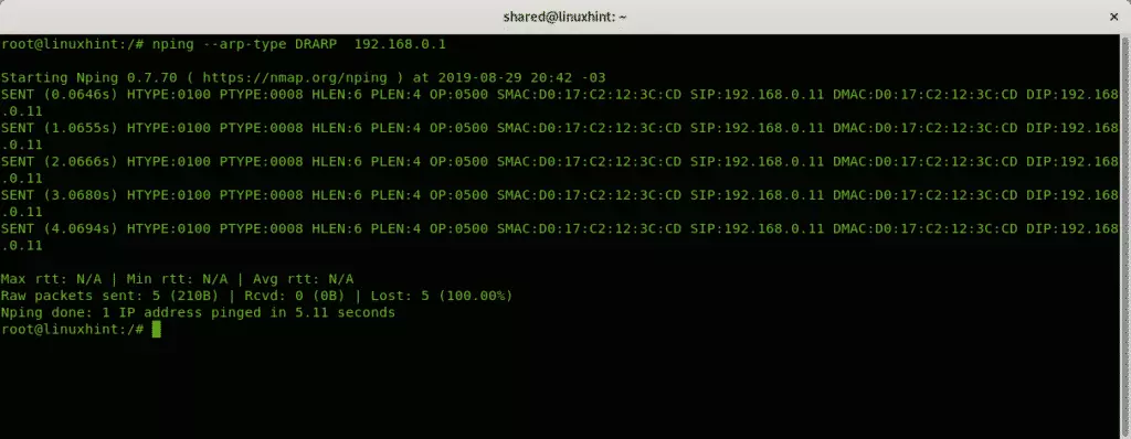 Nping ug Nmap arp scan 1625_4