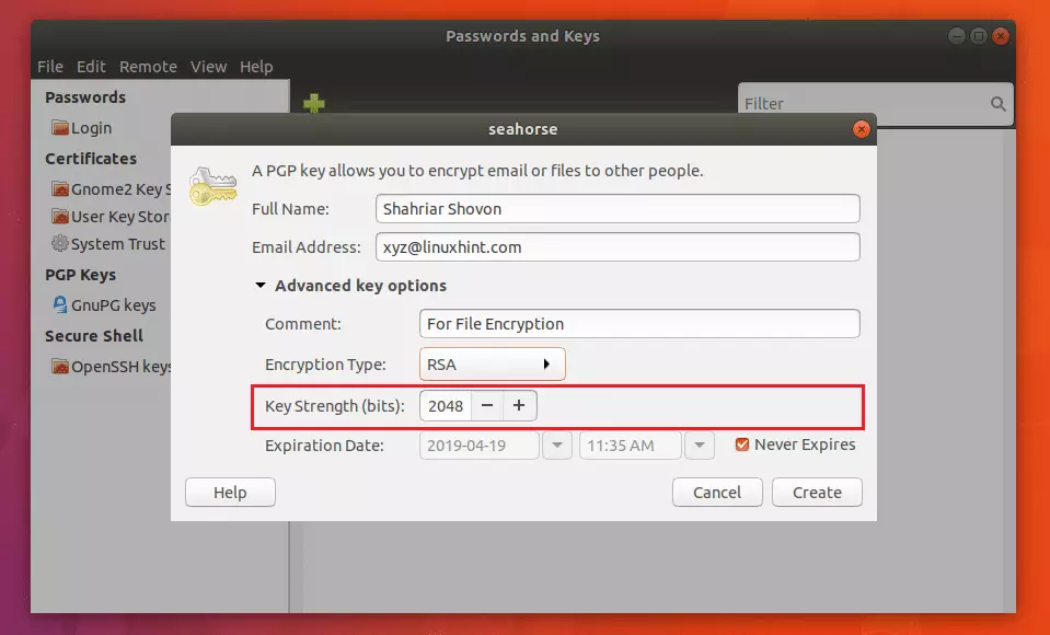 Seahorse Encryption Ubuntu