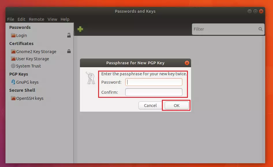 Ubuntu에 Seahorse Encryption을 설치하는 방법 1682_20