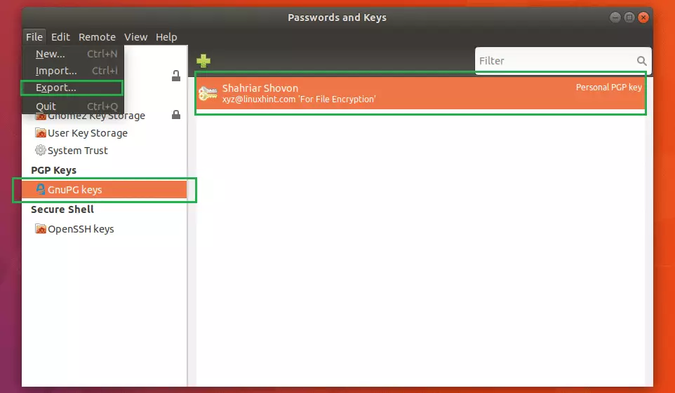 Ubuntu에 Seahorse Encryption을 설치하는 방법 1682_22