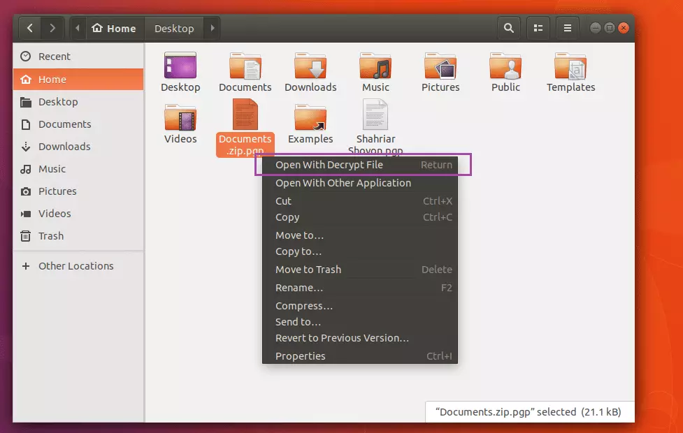 Hvordan installere Seahorse Encryption på Ubuntu 1682_32