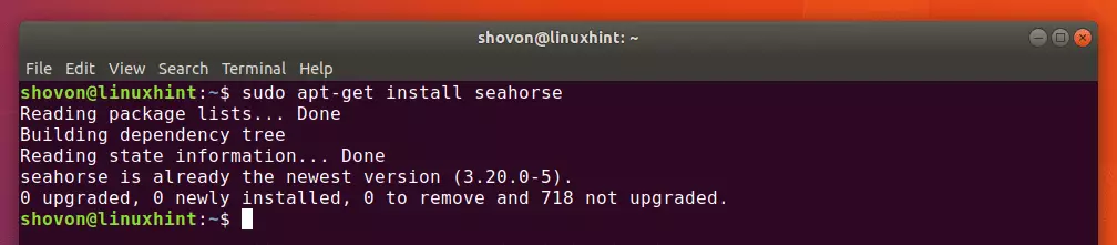 Seahorse Encryptioni installimine Ubuntule 1682_4