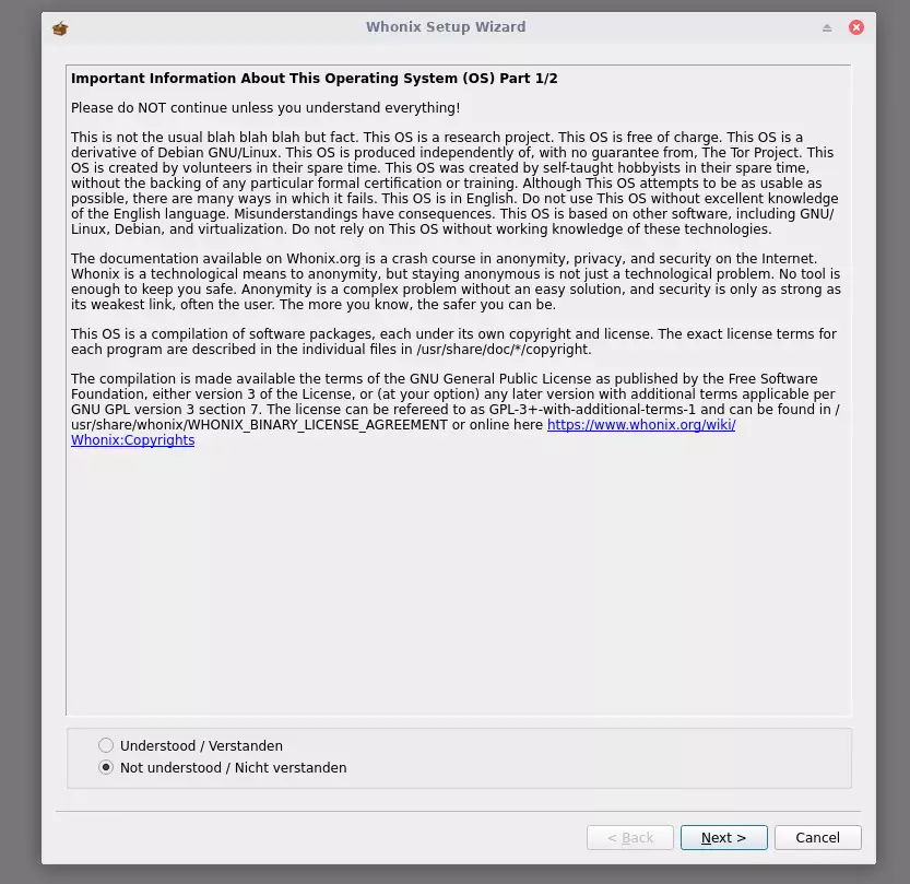 Whonixi installimine Ubuntule 16_10