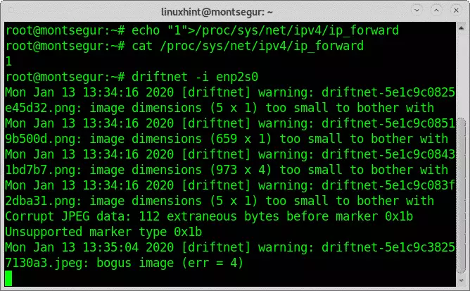 Tutorial e exemplos de comandos do Driftnet 1706_10