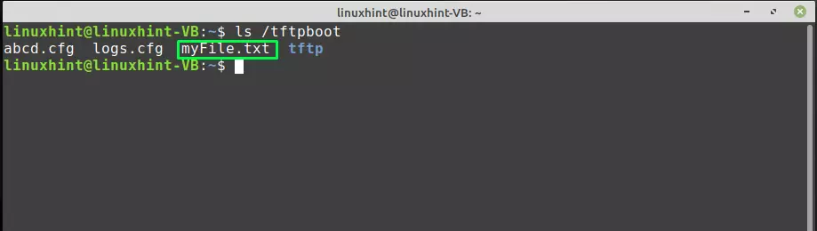 Kuidas konfigureerida TFTP-serverit Linux Mintis 170_15