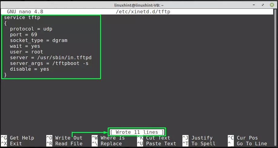 Linux Mint પર TFTP સર્વરને કેવી રીતે ગોઠવવું 170_6