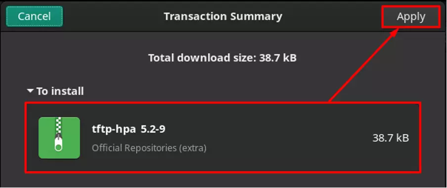 Meriv çawa servera TFTP-ê li Manjaro saz dike û mîheng dike 1751_8