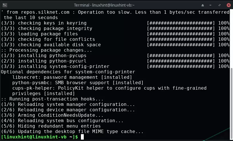 Sådan konfigurerer du en printer på Manjaro 1754_16