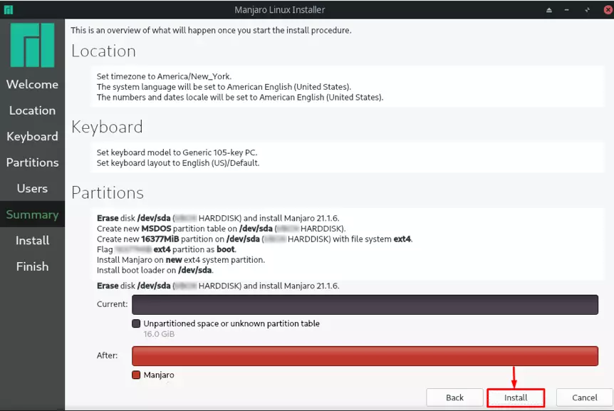 วิธีการติดตั้ง Manjaro บนฮาร์ดไดรฟ์ภายนอก 1755_14