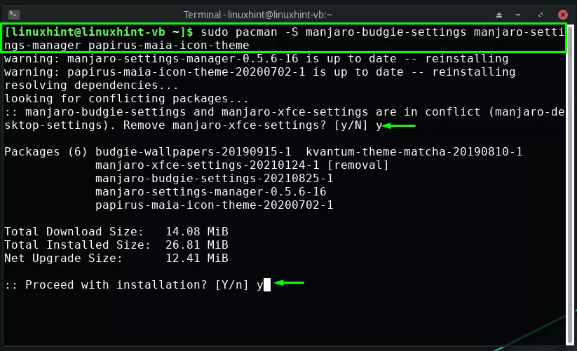 Kā instalēt Budgie Desktop vietnē Manjaro 1770_11