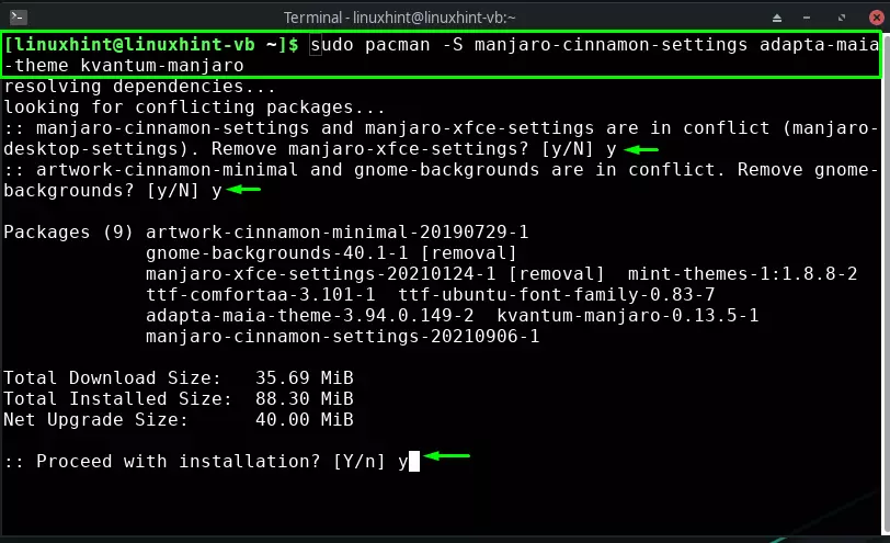 Kako instalirati Cinnamon na Manjaro 1771_11